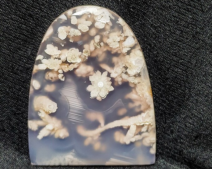 Flower Agate, Plume Agate, Plume Agate Cabochon, Jewelry Making ...
