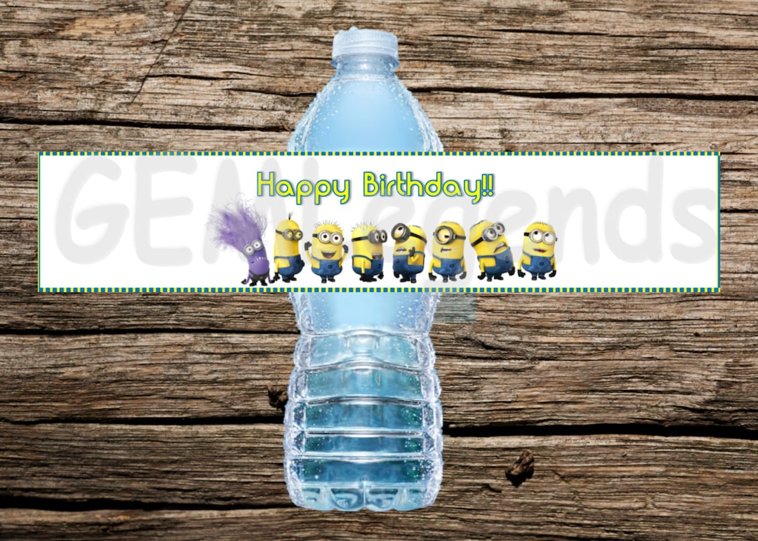 Minions Water Bottle Label, Minions Water Bottle Labels, Minions Labels ...