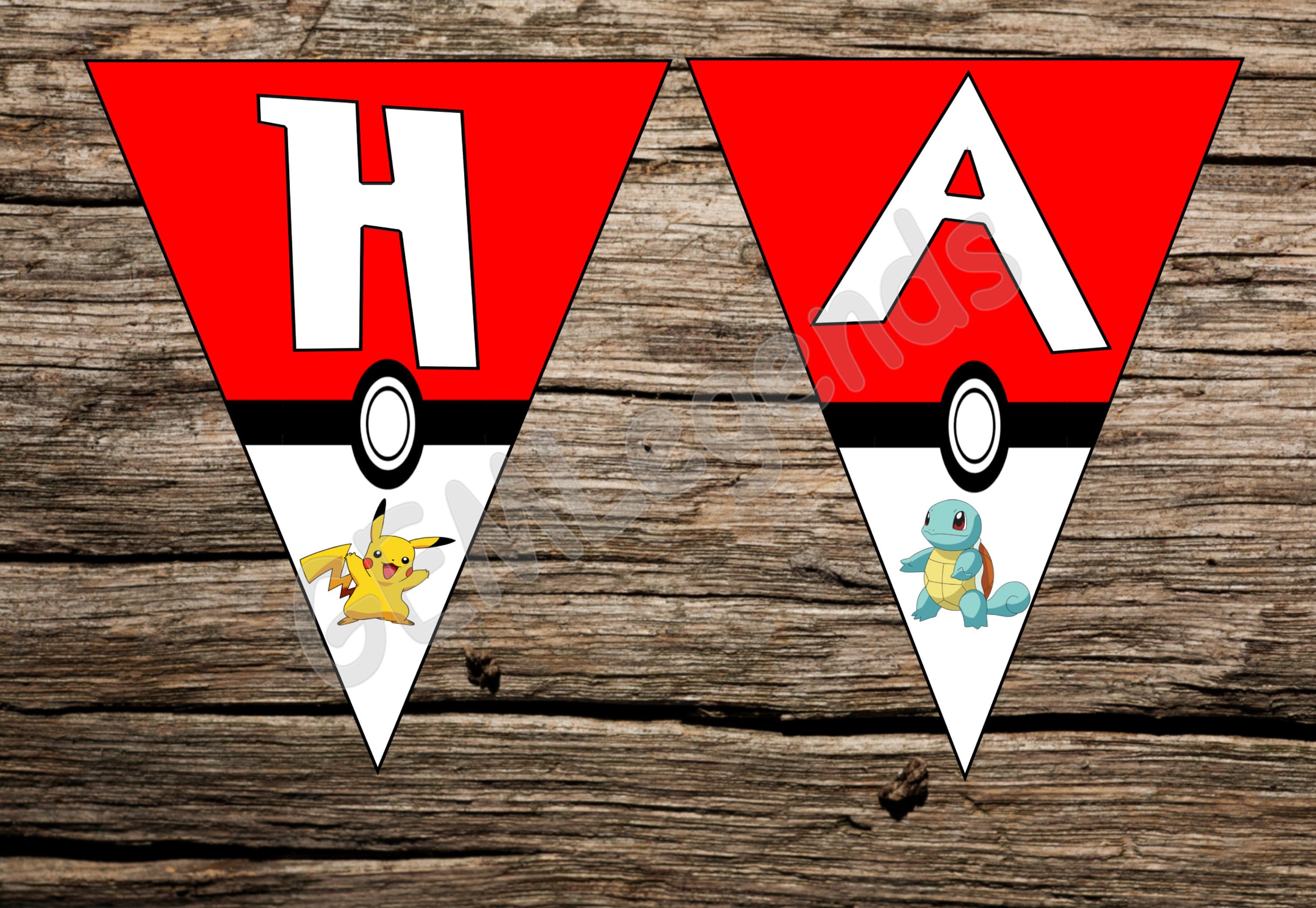 Pokemon Birthday Banner, Pokemon Birthday Party, Pokemon Go Birthday ...