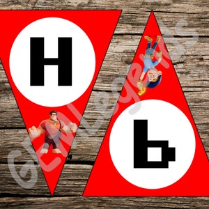 Wreck It Ralph Birthday Banner, Wreck It Ralph Party, Wreck It Ralph ...