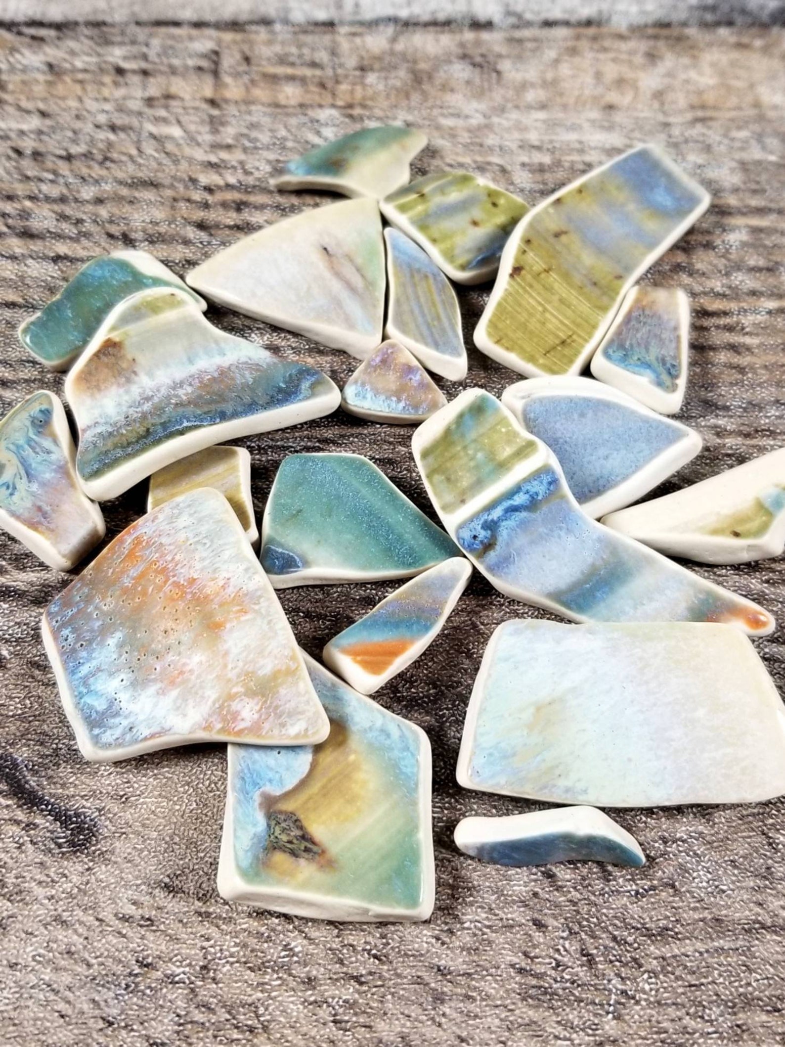 Tumbled Ceramic Shards in Assorted Shape Size and Colors - Etsy