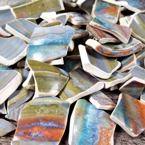 Tumbled Ceramic Shards in Assorted Shape Size and Colors - Etsy