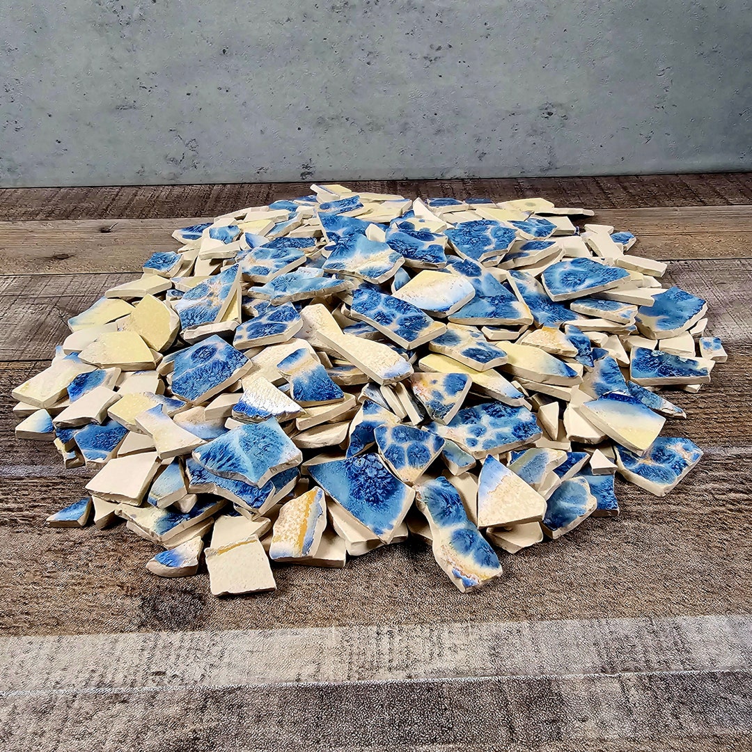 Pottery Shards for Mosaic Crafting or Jewelry Making Tumbled Smooth ...