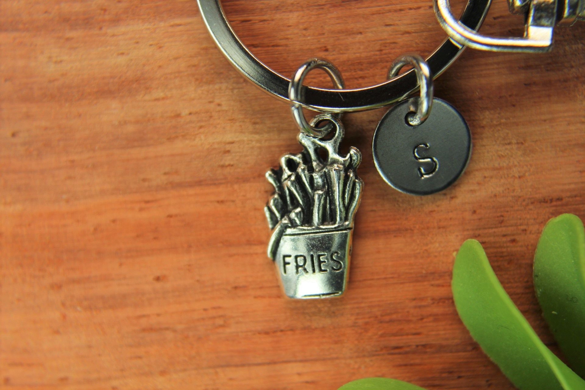 Silver French Fries Charm Keychains Chips Charm Keychain - Etsy