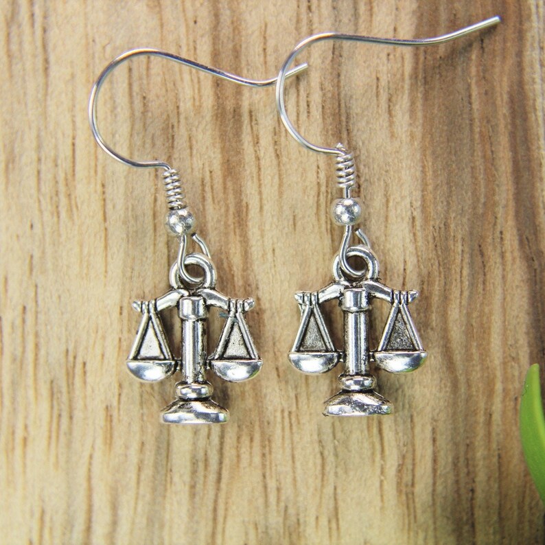 Scale Earring Lawyer Charm Justice Scale Gift Attorney Pendant ...