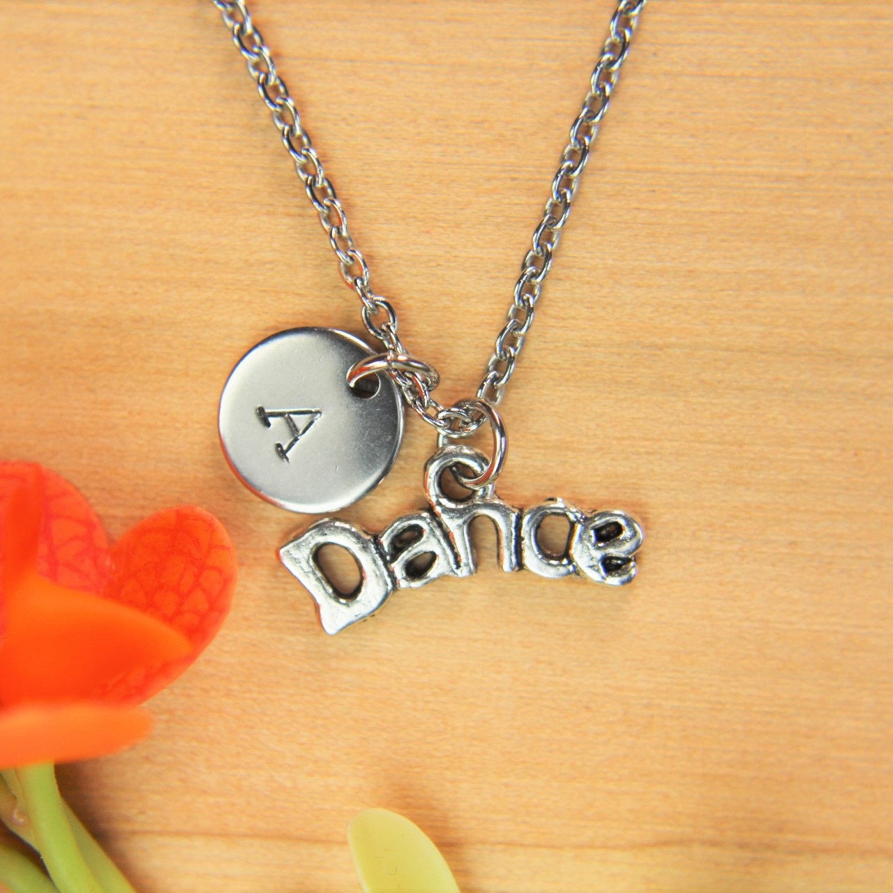 Silver Dance Charm Necklace Dance Necklace Dance Pendant Dance - Etsy