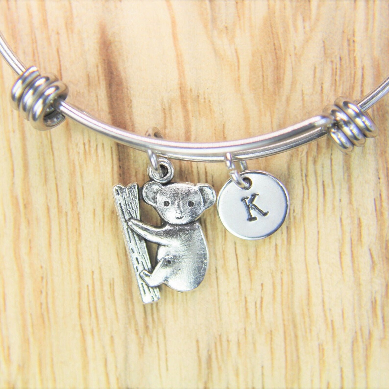 Best Christmas Gift Koala Bear Charm Bangle Koala Bracelet - Etsy