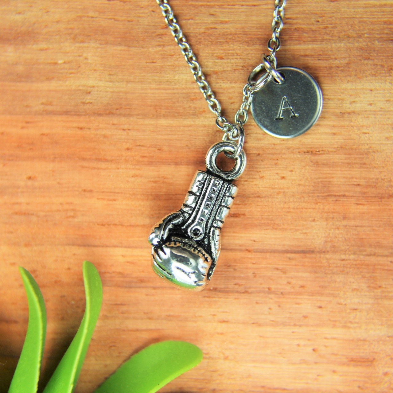 Silver Boxing Glove Charm Necklace Fitness Club Gift Boxing - Etsy