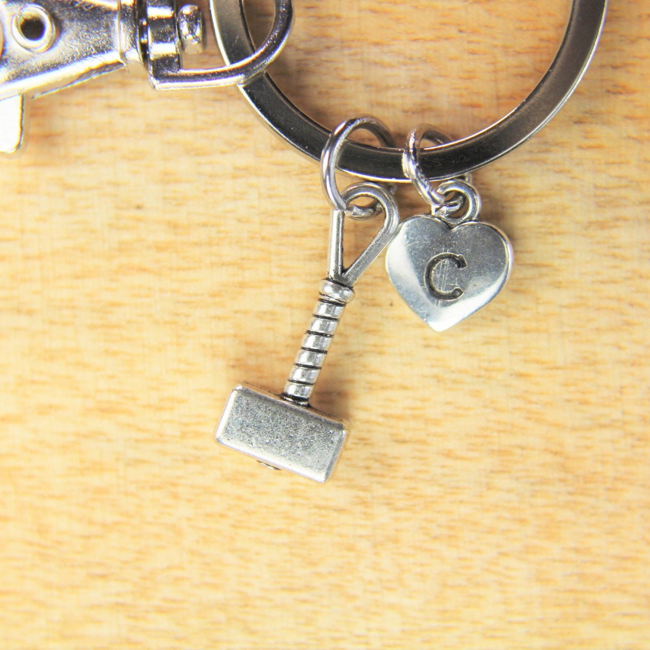 Silver Hammer Charm Keychains Hammer Keychain Birthday Gift - Etsy.de