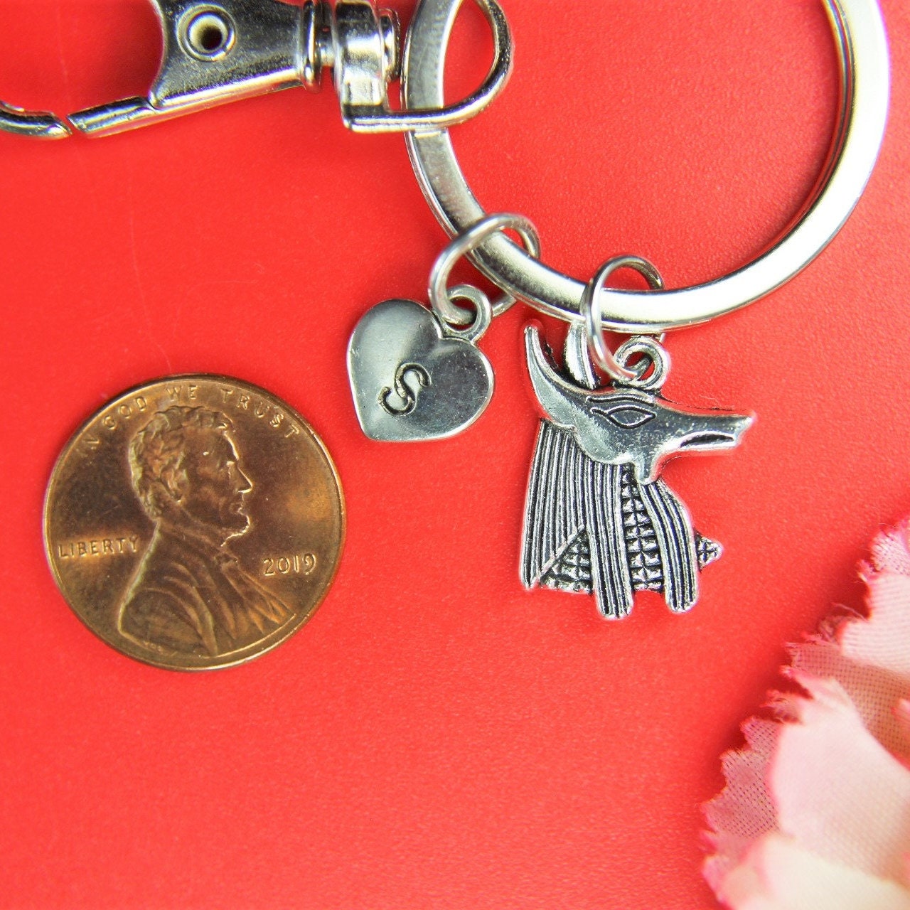 Egyptian Anubis Head Keyrings Travel Gift Coworker Gift - Etsy