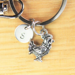 Chicken Keychain Silver Chicken Charm Chicken Charm Chicken Jewelry ...