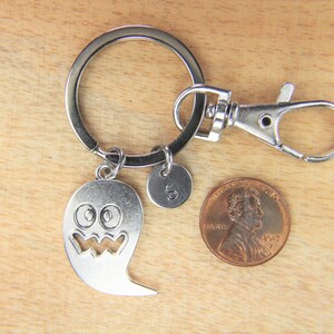 Ghost Keychain Ghost Pendant Silver Ghost Charm Halloween Charm ...