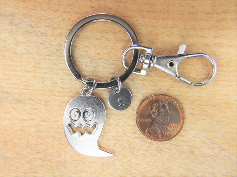 Ghost Keychain Ghost Pendant Silver Ghost Charm Halloween - Etsy