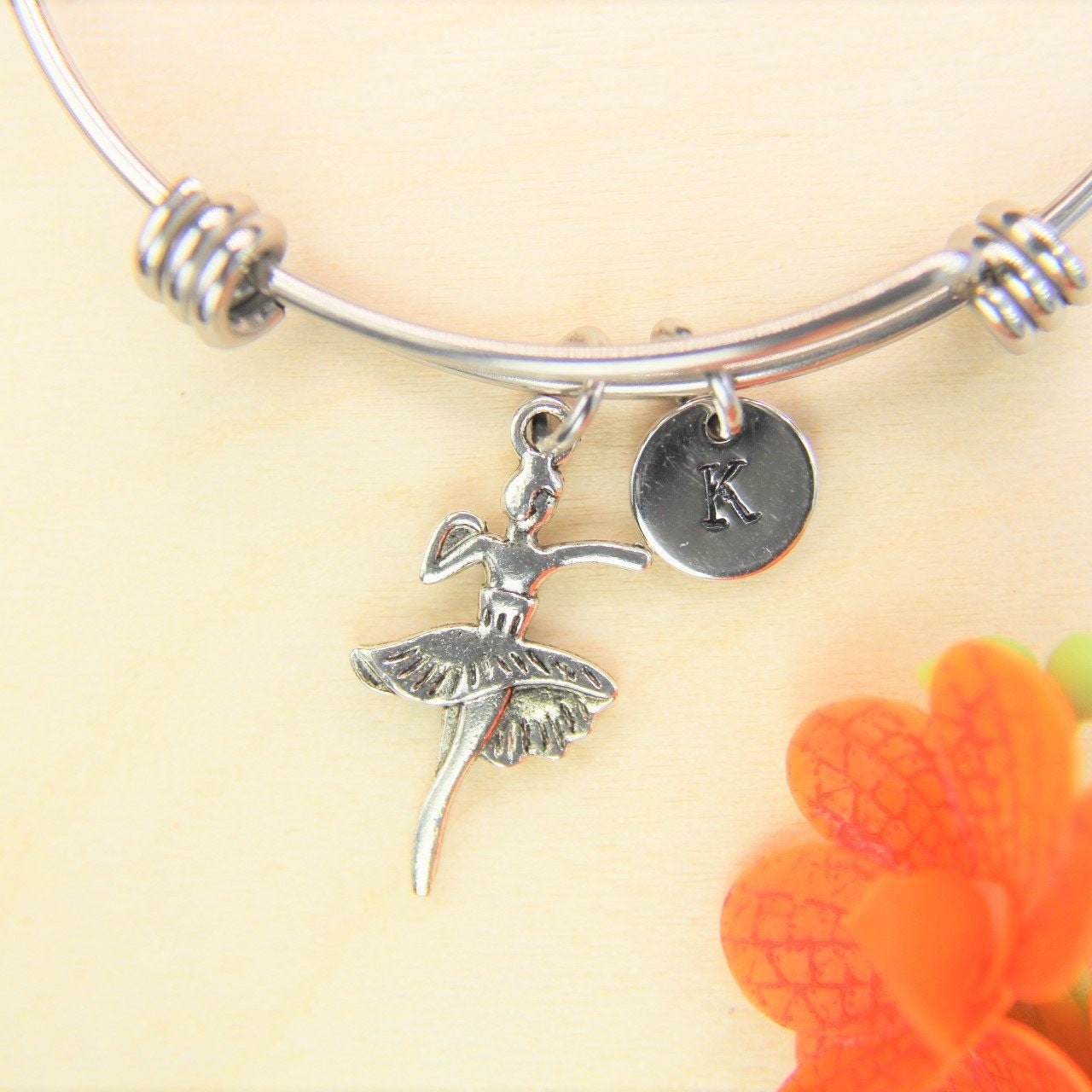 Ballet Bracelet Ballerina Bracelet Dance Bracelet Dance Charm Bangle ...