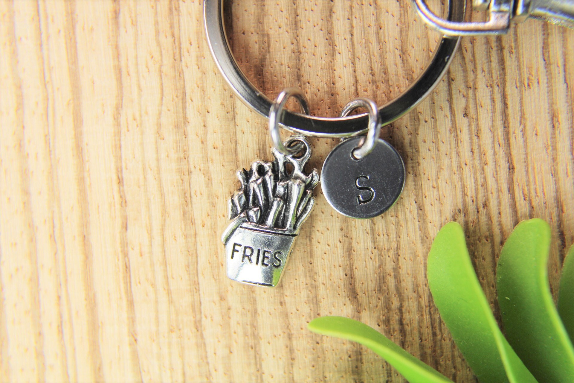 Silver French Fries Charm Keychains Chips Charm Keychain - Etsy