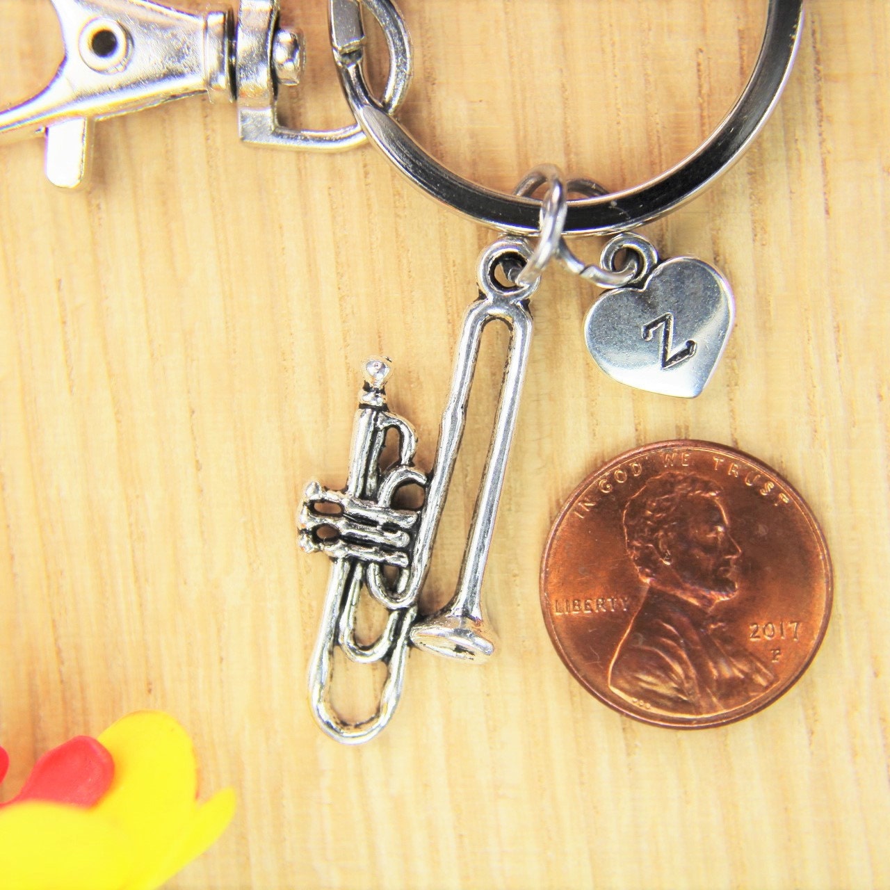 Trombone Charm Silver Trombone Charm Musical Instrument Charm | Etsy