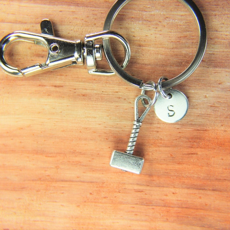 Silver Hammer Charm Keychains Hammer Keychain Birthday Gift - Etsy.de