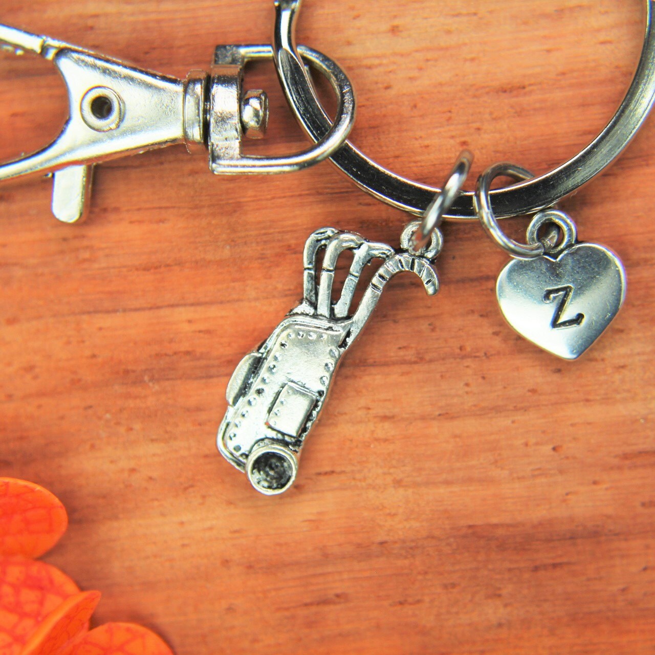 Silver Golf Bags Charm Keychain Golf Bags Charm Keyring Golf - Etsy UK