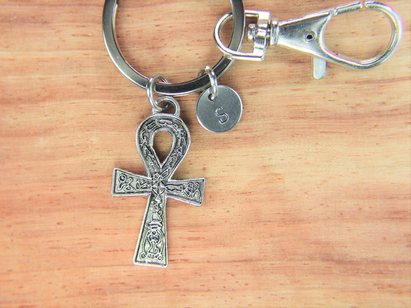 Ankh Cross Charm Keychain Ankh Cross Gift Egyptian Cross Charm - Etsy