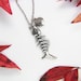 Best Christmas Gift Silver Fishbone Charm Necklace Fishbone Charm ...