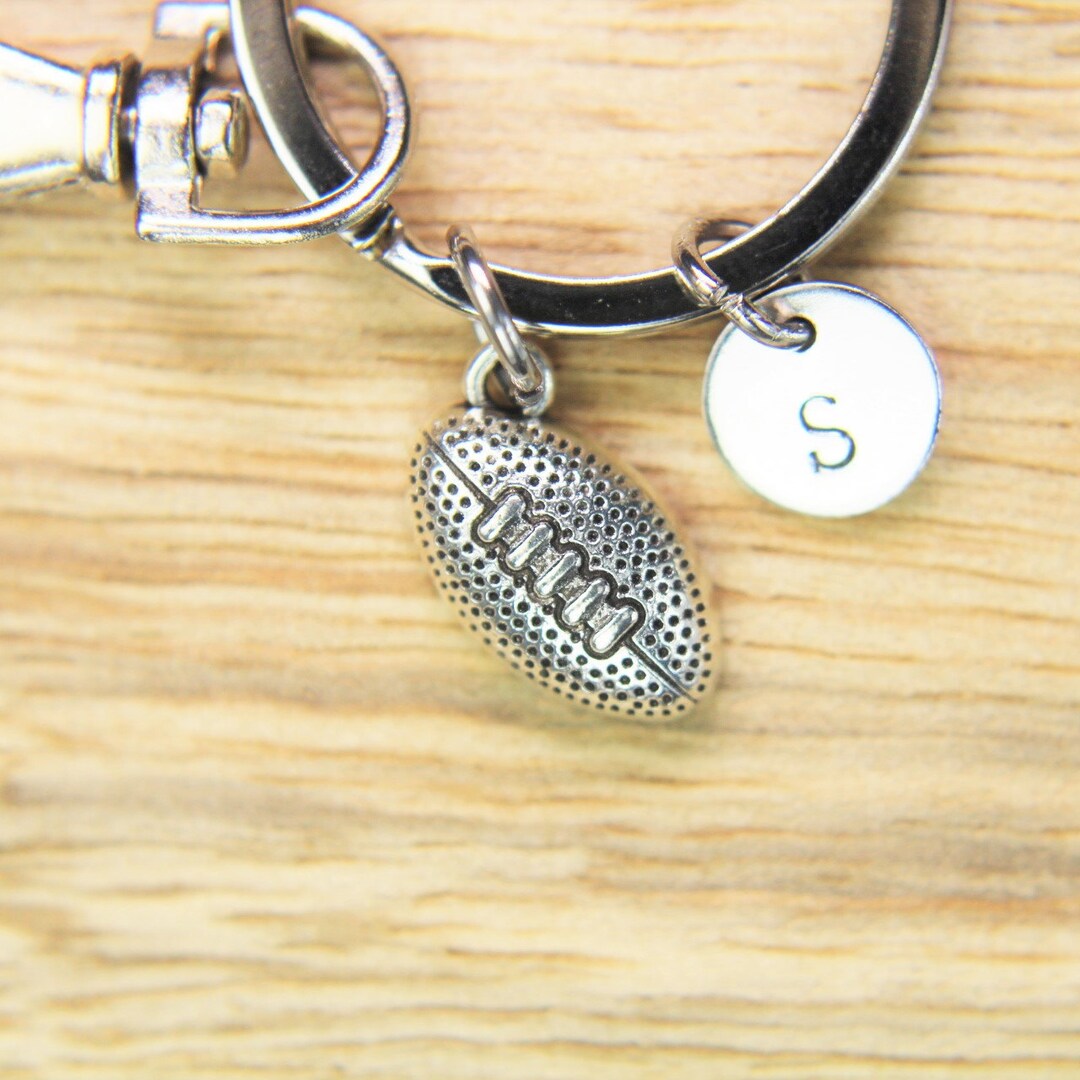 Silver Football Charm Keyring Football Charm Football Team Girl ...