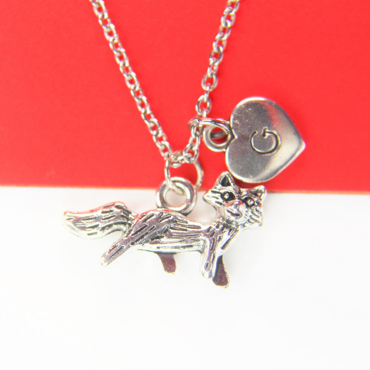 Collar de zorro plata zorro encanto collar regalo animal zorro - Etsy ...