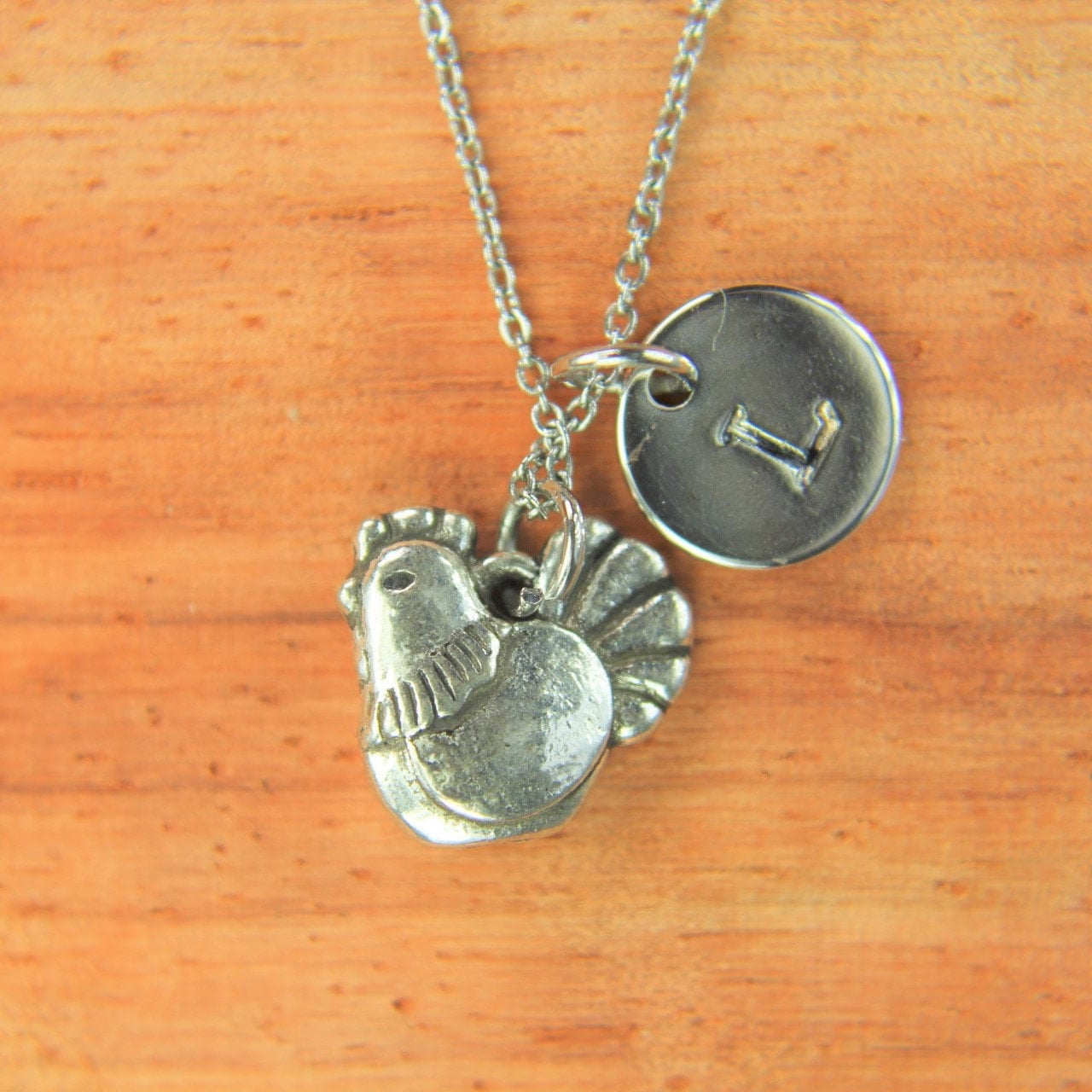 Silver Chicken Charm Necklace Hen Charm Chicken Jewelry Pet - Etsy