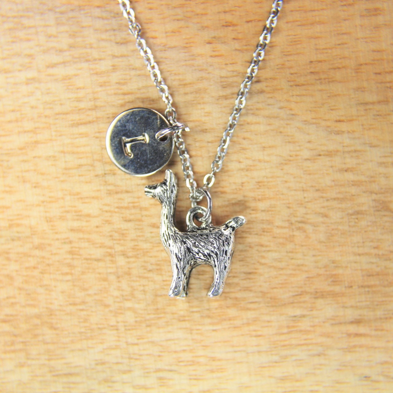 Alpaca Charm Silver Llama Charm Necklace Animal Charm Pet | Etsy