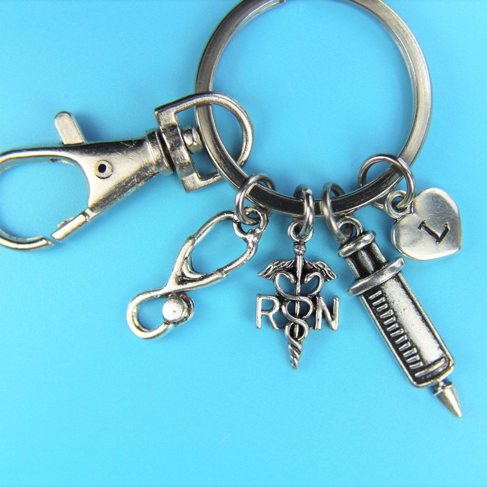 Doctor Gift Nurse Gift Medical Student Nursing Jewelry RN Charm Silver ...