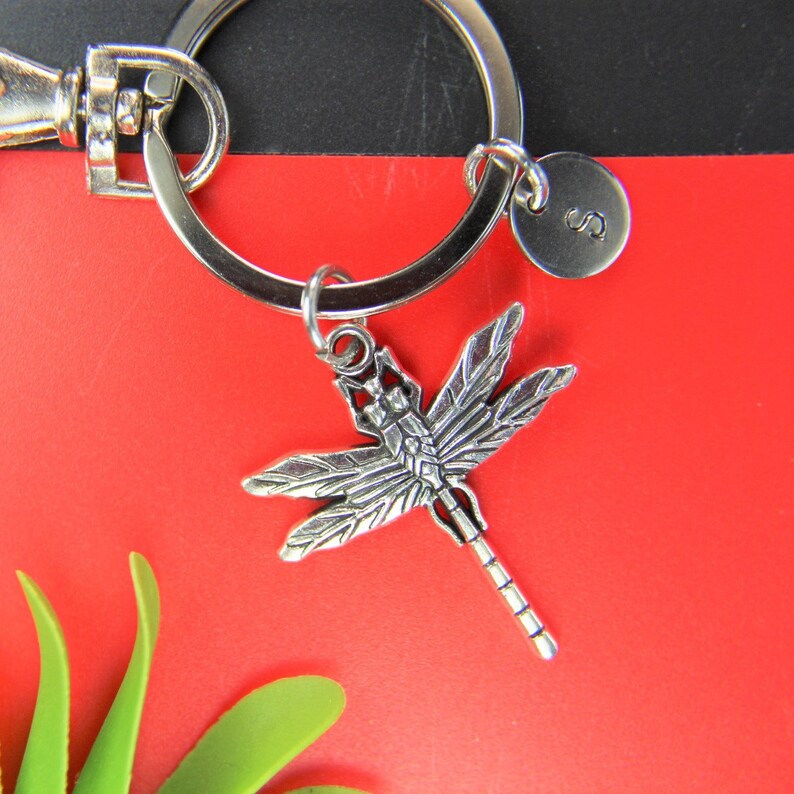 Dragonfly Keychains Dragonfly Charm Keychain Dragonfly Key - Etsy