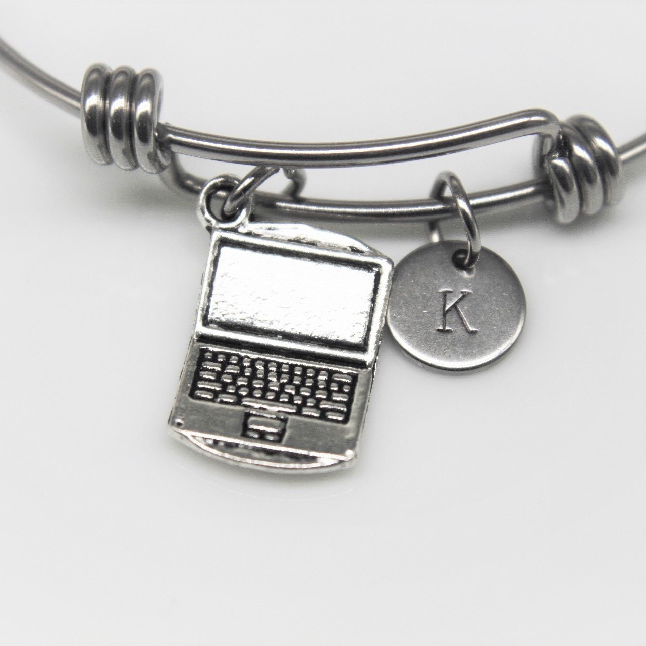 Laptop Charm Bracelet Laptop Charm Bangle Computer Charm - Etsy.de
