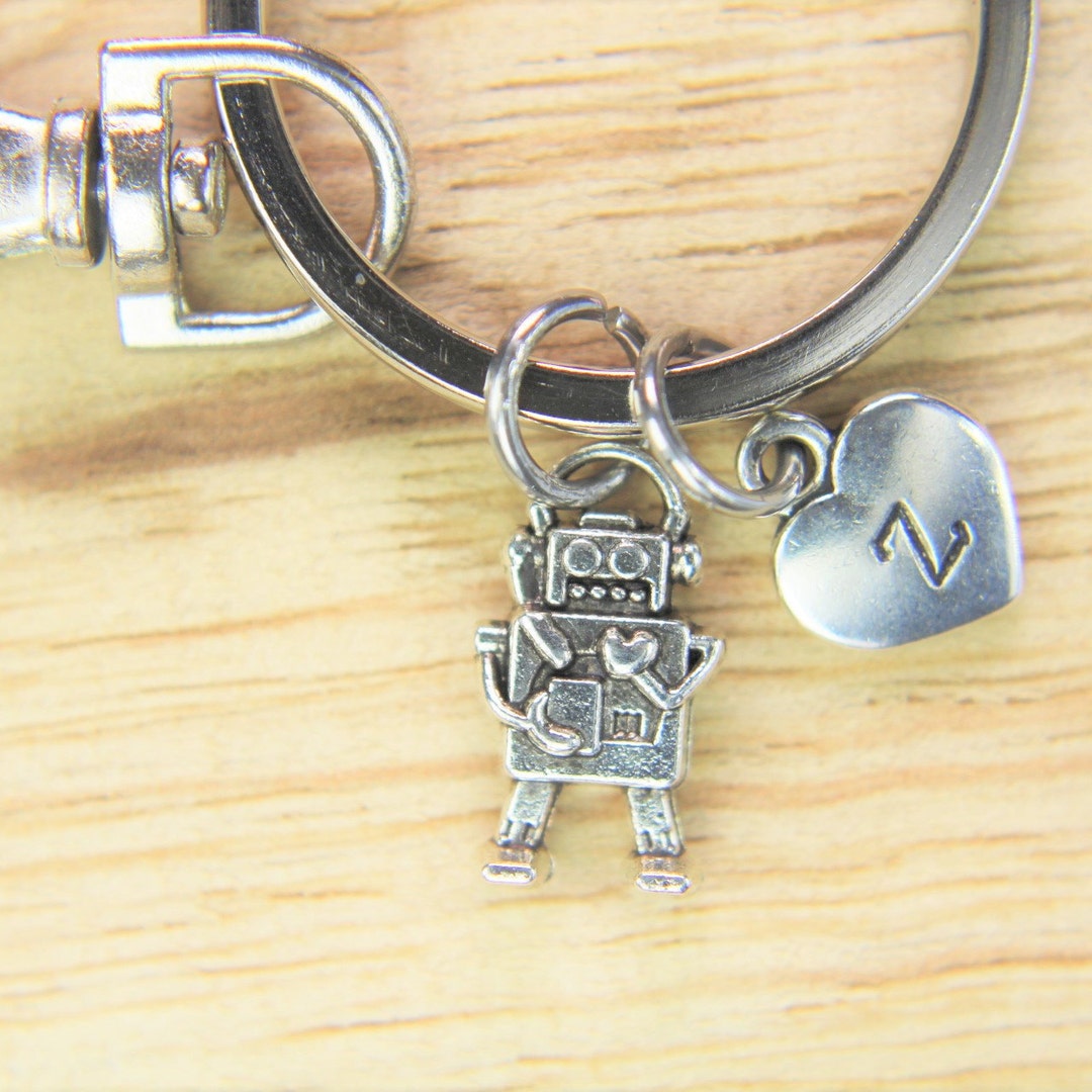 Best Christmas Gift Engineer Keyring Robot Keychain Coworker Gift Robot ...