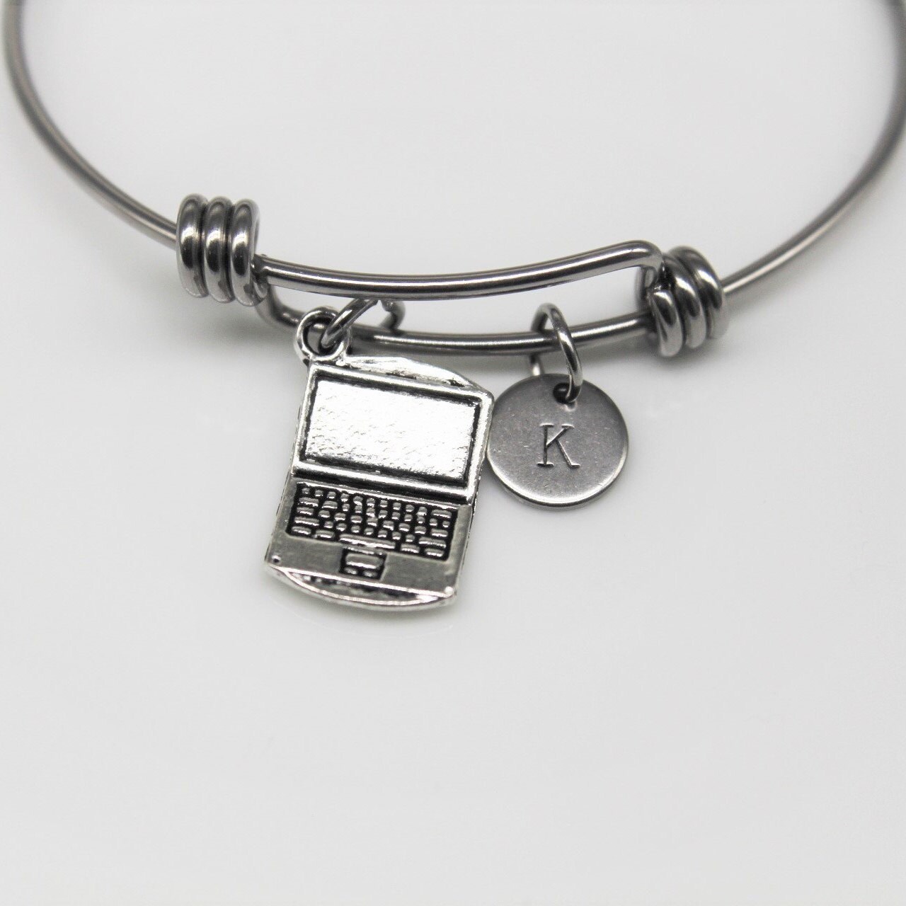 Laptop Charm Bracelet Laptop Charm Bangle Computer Charm | Etsy
