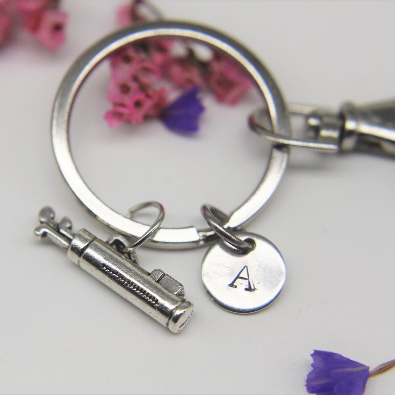 Golf Club Keychain Golf Bag Key Ring Silver Golf Bag Charm - Etsy