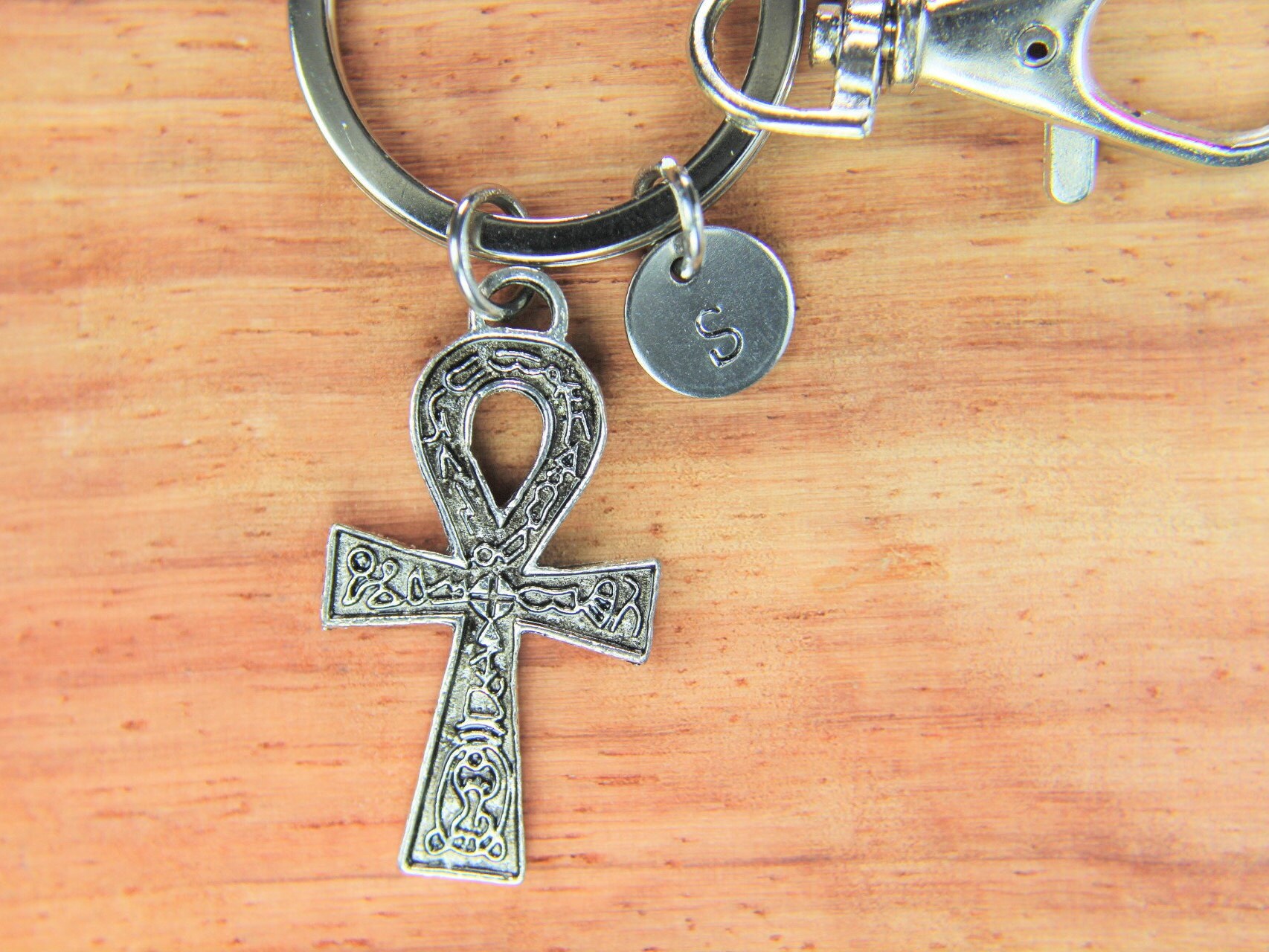 Ankh Cross Charm Keychain Ankh Cross Gift Egyptian Cross Charm - Etsy