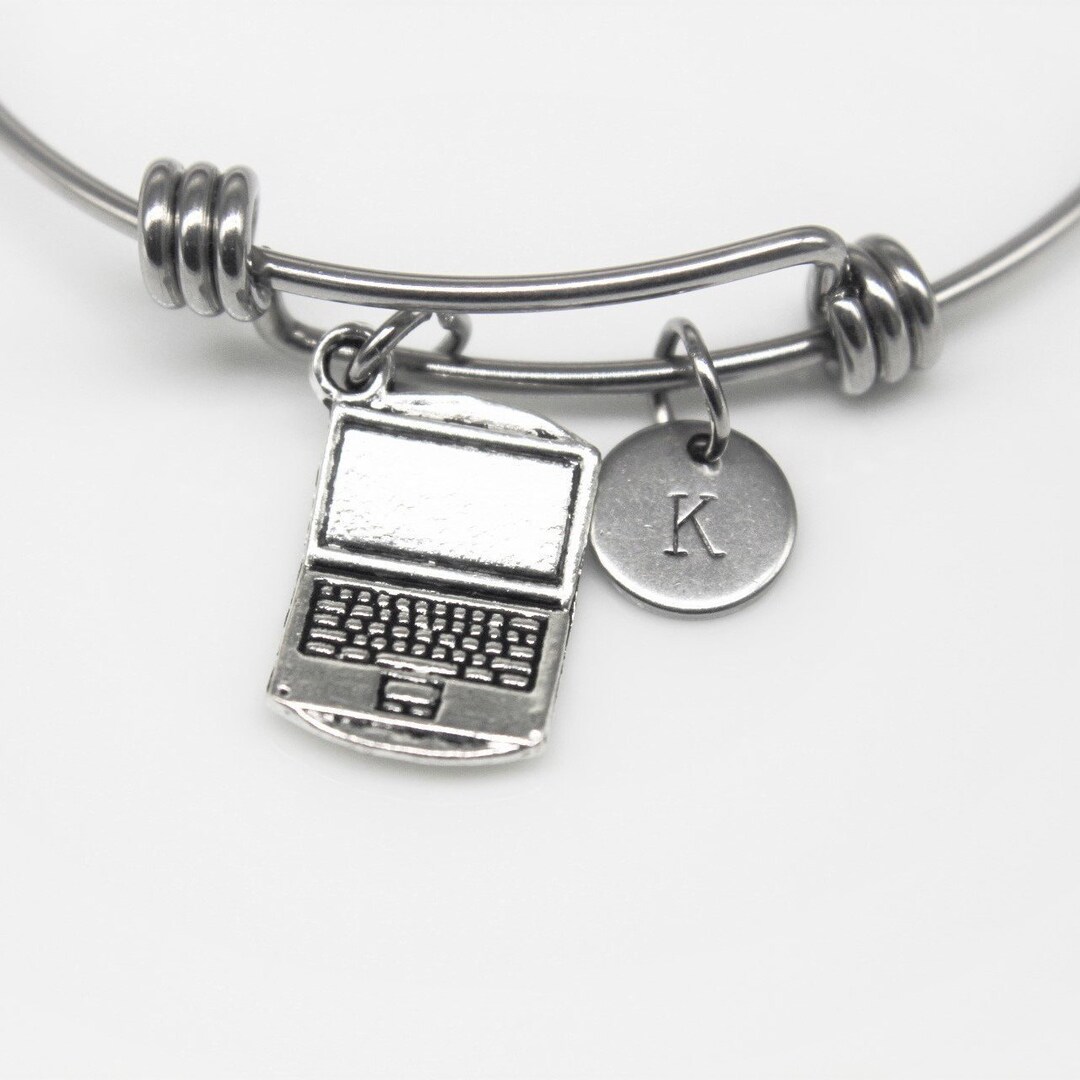 Laptop Charm Bracelet Laptop Charm Bangle Computer Charm Laptop Gift ...