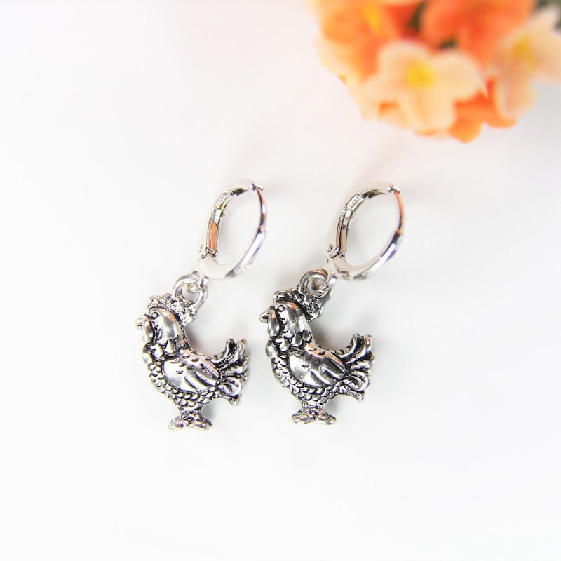 Chicken Earrings - Etsy