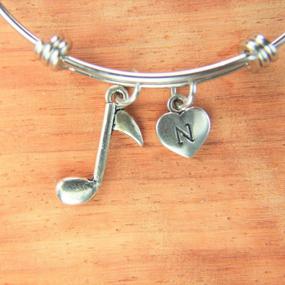 Music Note Charm Bracelet Music Gift Orchestras Gift Musician | Etsy