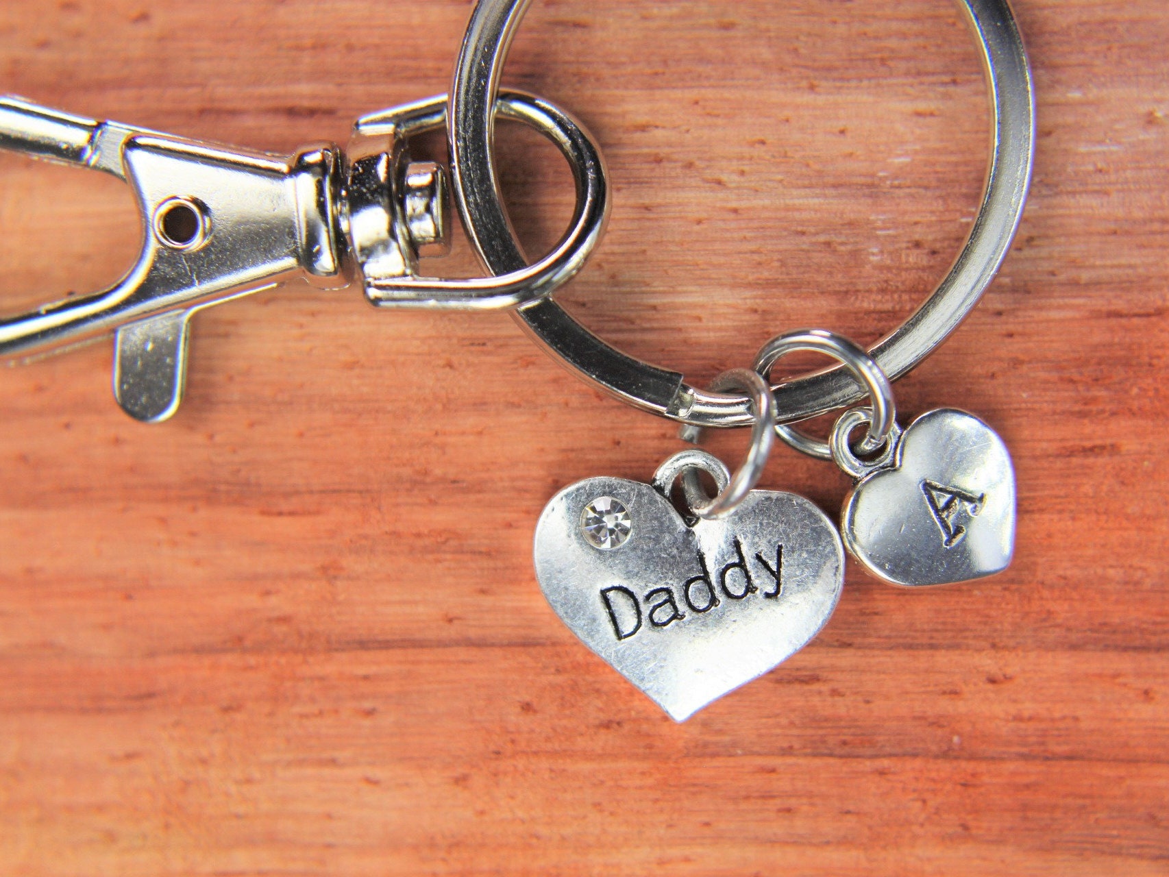Silver Daddy Charm Keyring Daddy Charm With Personalized - Etsy Canada