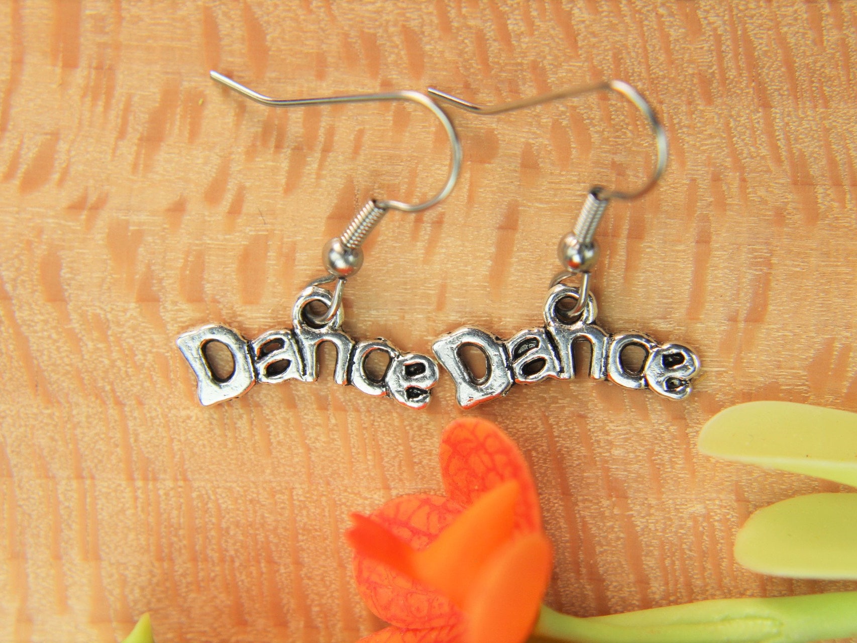 Dance Earrings Silver Dance Charm Earrings Dance Jewelry Dance Gifts ...