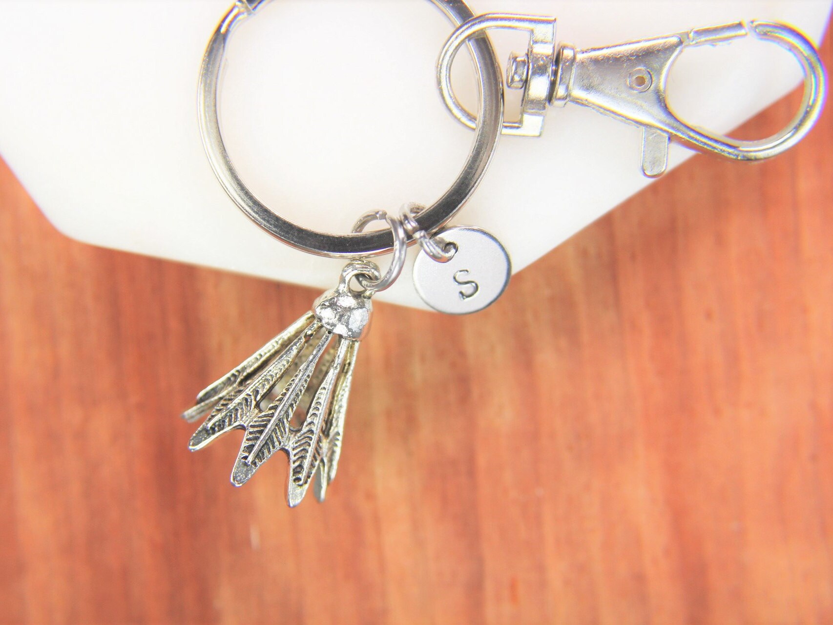 Silver Shuttlecock Charm Keychains Birdie Keychain Silver | Etsy