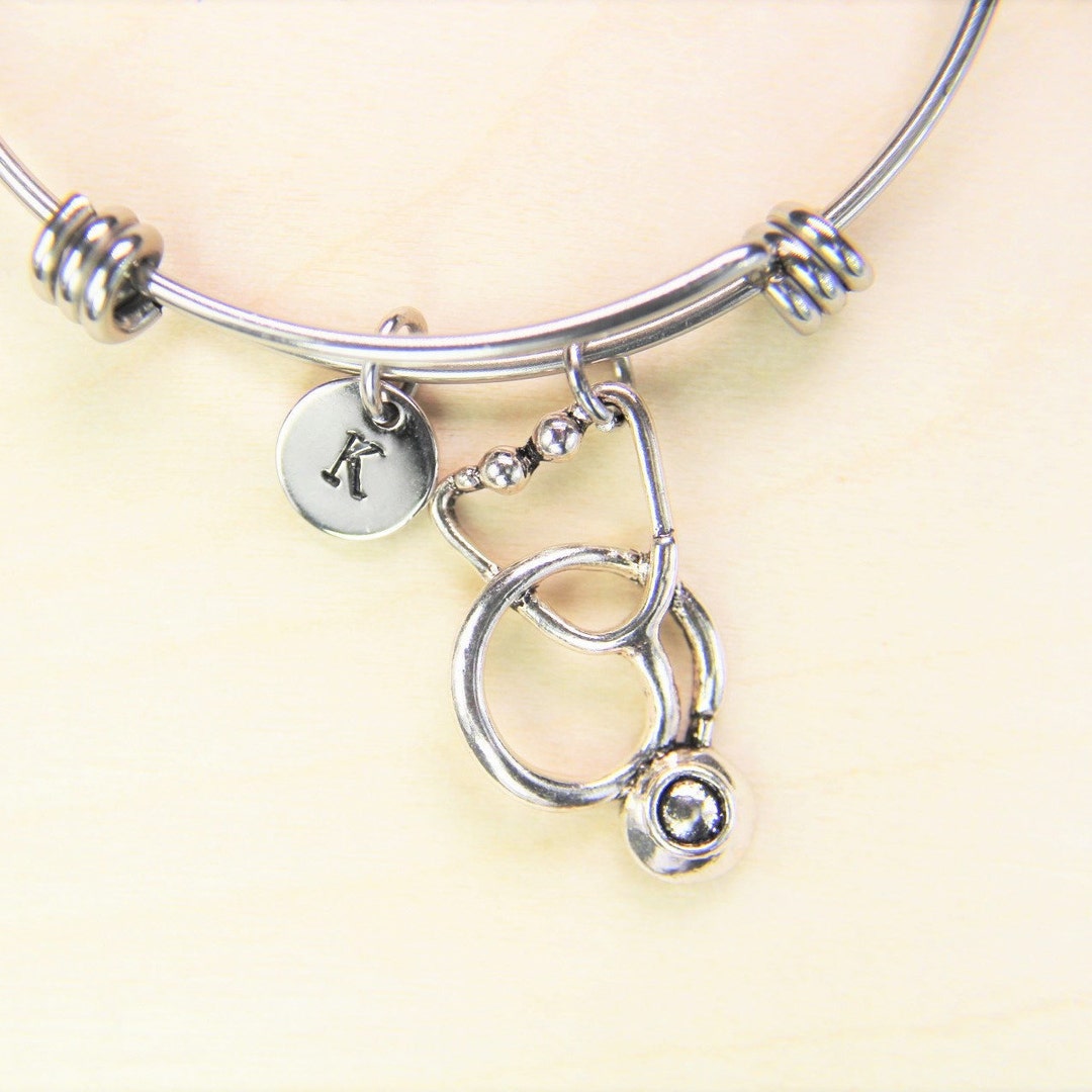Stethoscope Bracelet Medical Student Charm Doctor Gift Nurse Gift ...