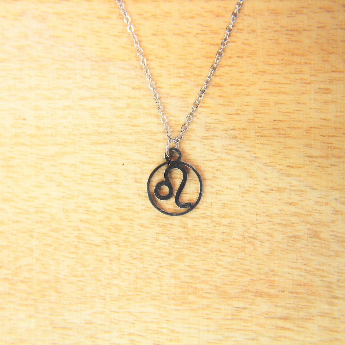 Small Leo Gift Silver Leo Charm Necklace Leo Zodiac Necklace | Etsy