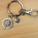 Silver Compass Charm Keychain Compass Keychain Traveler Key - Etsy