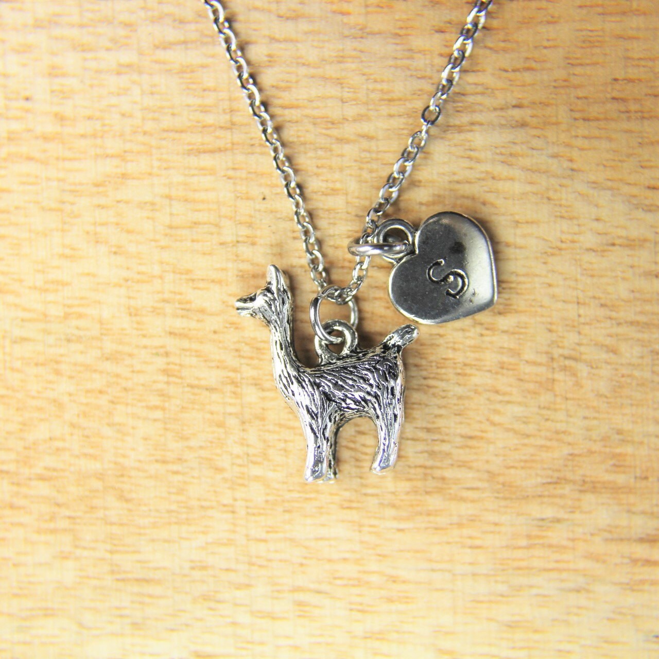 Alpaca Charm Silver Llama Charm Necklace Animal Charm Pet | Etsy