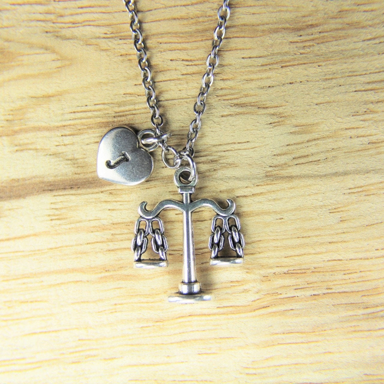 Lawyer Necklace Silver Scale Charm Necklace Law School Gift Attorney ...