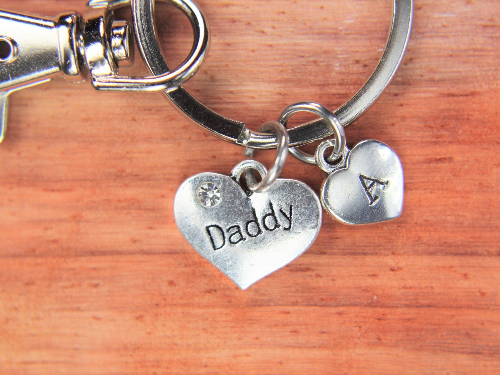 Silver Daddy Charm Keyring Daddy Charm With Personalized - Etsy Canada