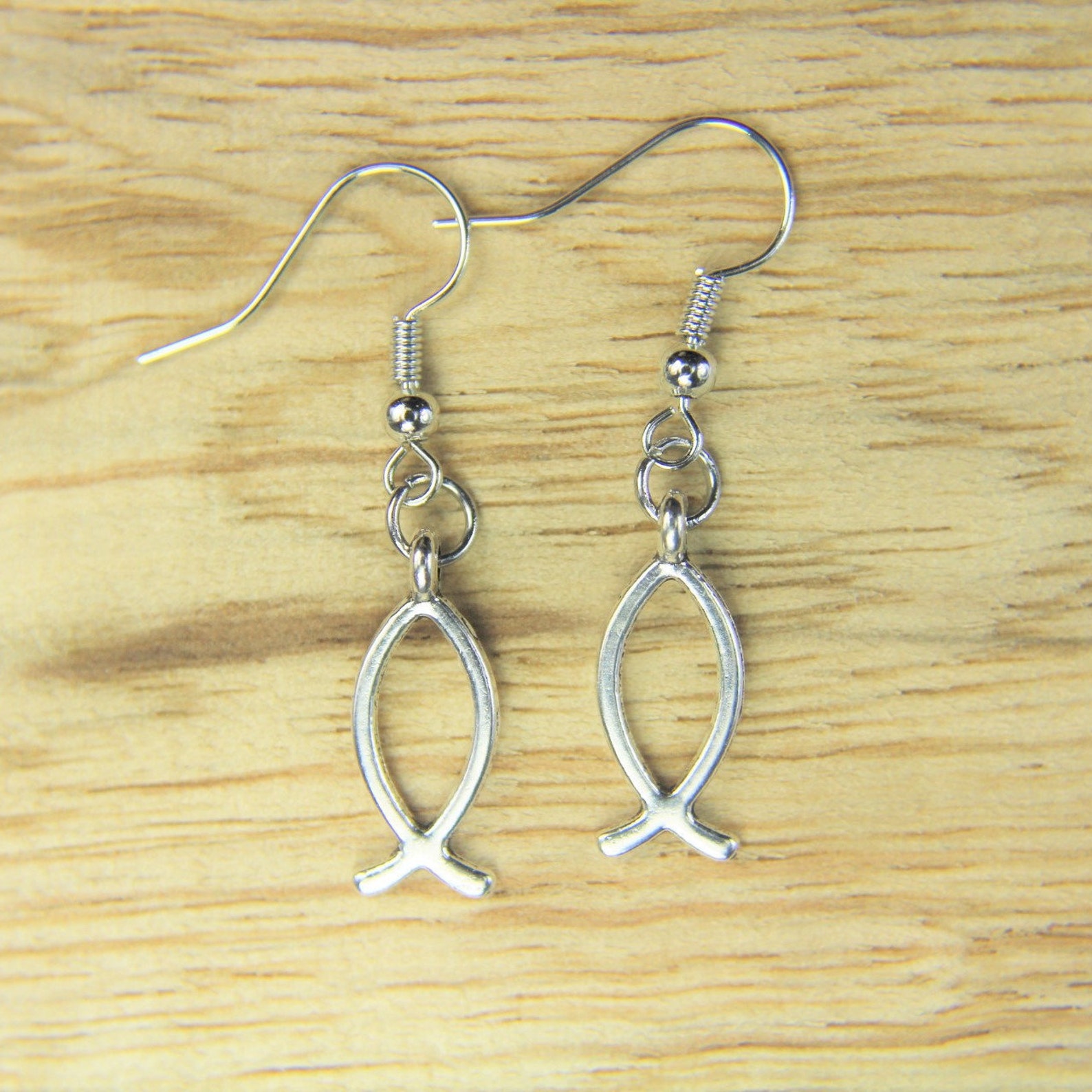 Jesus Fish Cross Charm Jesus Fish Pendant Jesus Fish Gift - Etsy