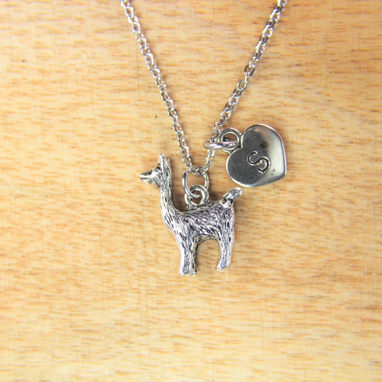 Alpaca Charm Silver Llama Charm Necklace Animal Charm Pet | Etsy