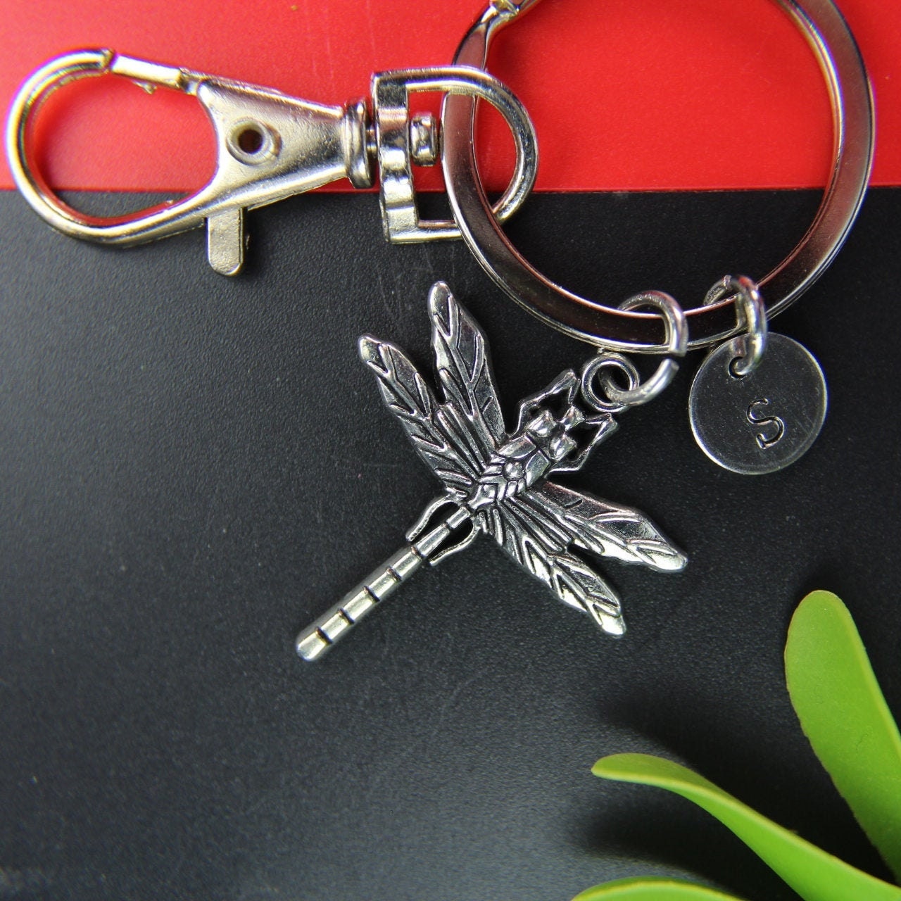 Dragonfly Keychains Dragonfly Charm Keychain Dragonfly Key - Etsy
